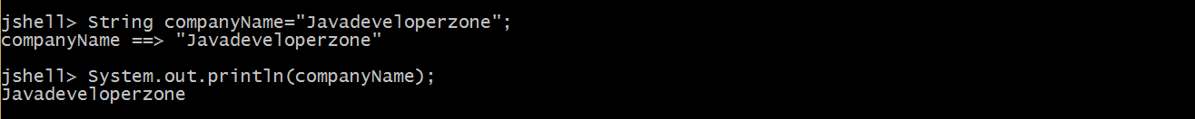 Java 9 Jshell Example – Java Developer Zone