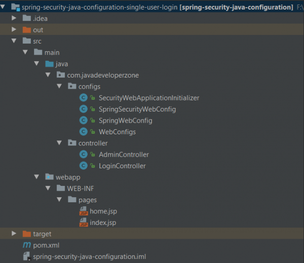 Spring Security Example – Java Developer Zone