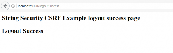 Spring Security csrf example – Java Developer Zone