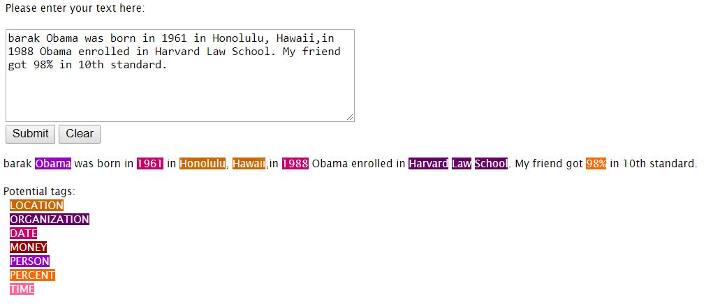 Nlp Stanford Ner 7class Model Example Java Developer Zone 0927