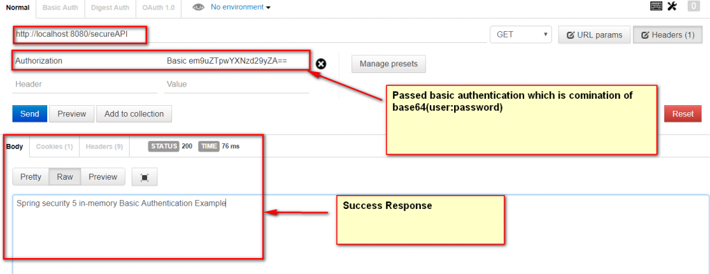 Spring security 5 in-memory Basic Authentication Example – Java Developer Zone