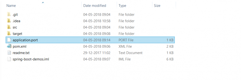 Spring boot write current port to file – Java Developer Zone