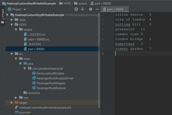 Hadoop Create Custom Key Writable Example Java Developer Zone